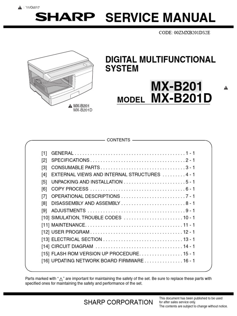 Sharp mx-b201 mx-b201d | PDF | Printer (Computing) | Image Scanner
