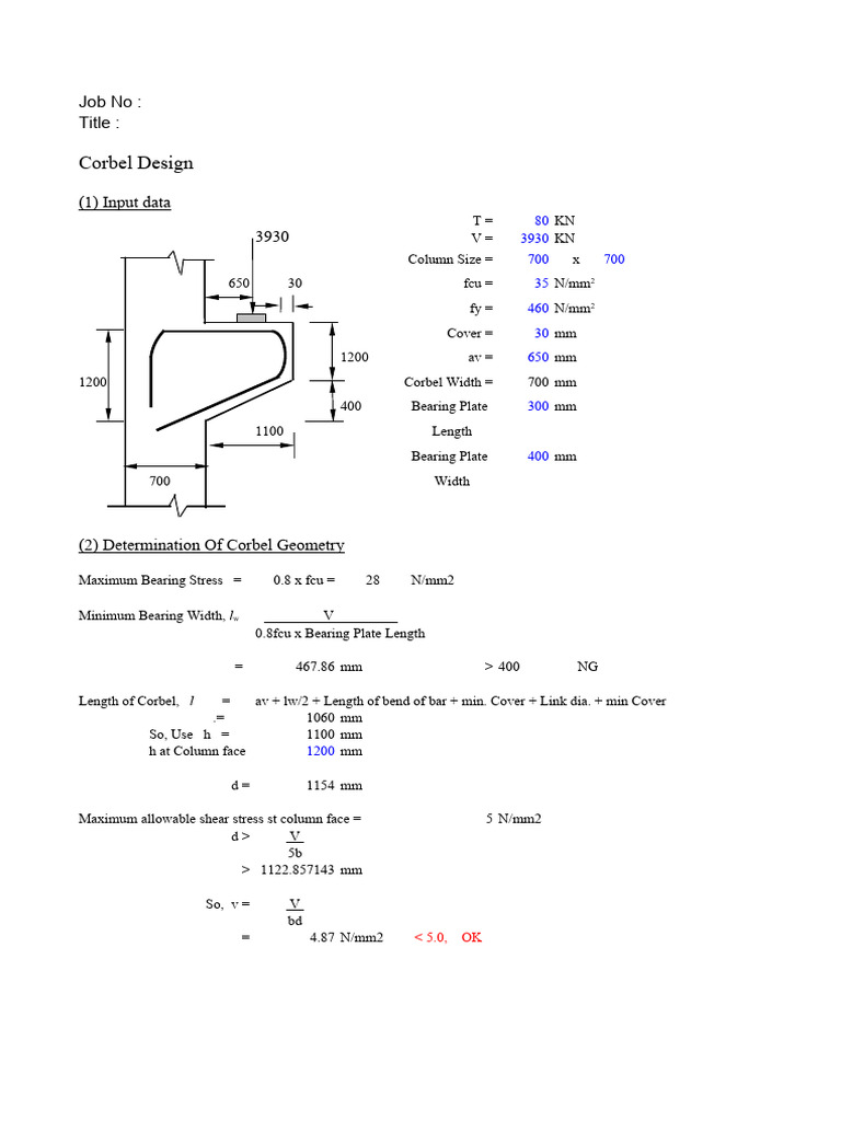 Corbel Design | Download Free PDF | Materials Science | Materials