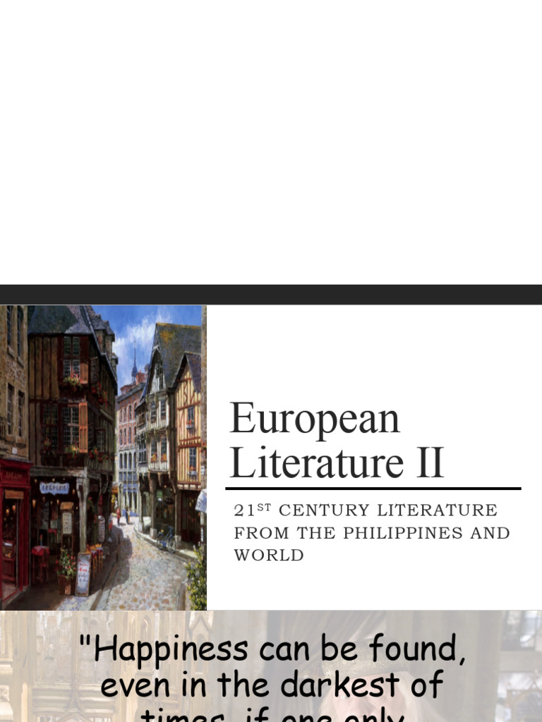 European-Literature-Q2 Archetypes Repport | PDF