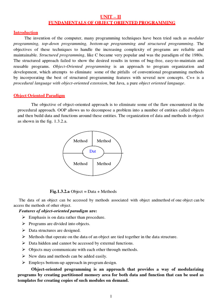 B.Sc-III NEP JAVA UNIT-2 | PDF | Programming | Constructor (Object Oriented Programming)
