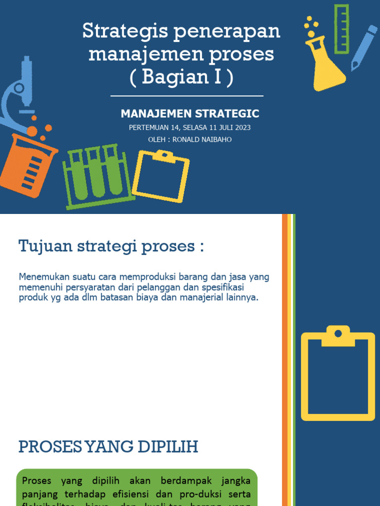 Manajemen Strategi - Pertemuan 14 - Strategis Penerapan Manajemen ...