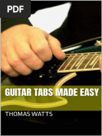 Printable Tablature Explanation Sheet | PDF | Guitars | Music Technology