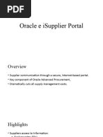 Oracle ISupplier Portal Process Flow | PDF
