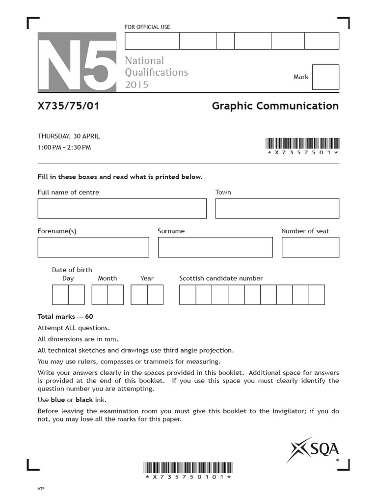 N5 Graphic-Communication All 2015 | PDF | 3 D Computer Graphics ...