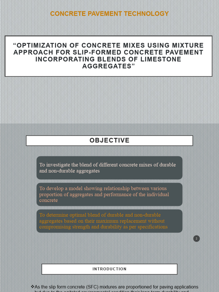 Optimization of concrete mixes using mixture approach | PDF | Concrete ...
