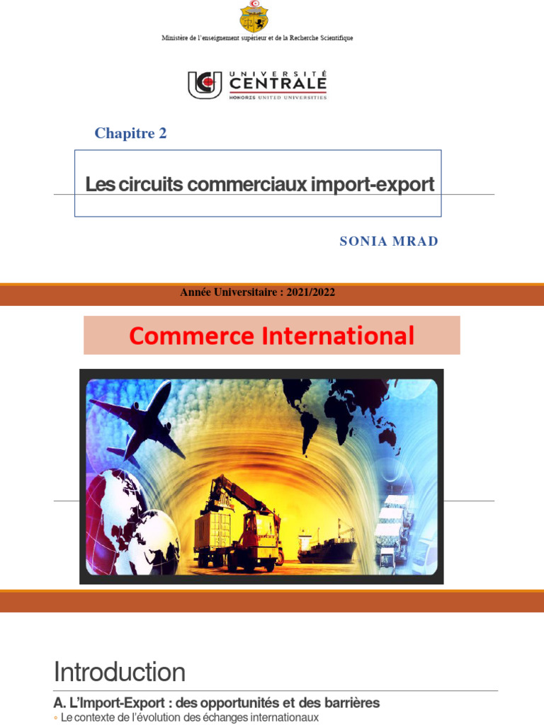 Circuits Commerciaux Import-Export | PDF | Sodles | Échange international