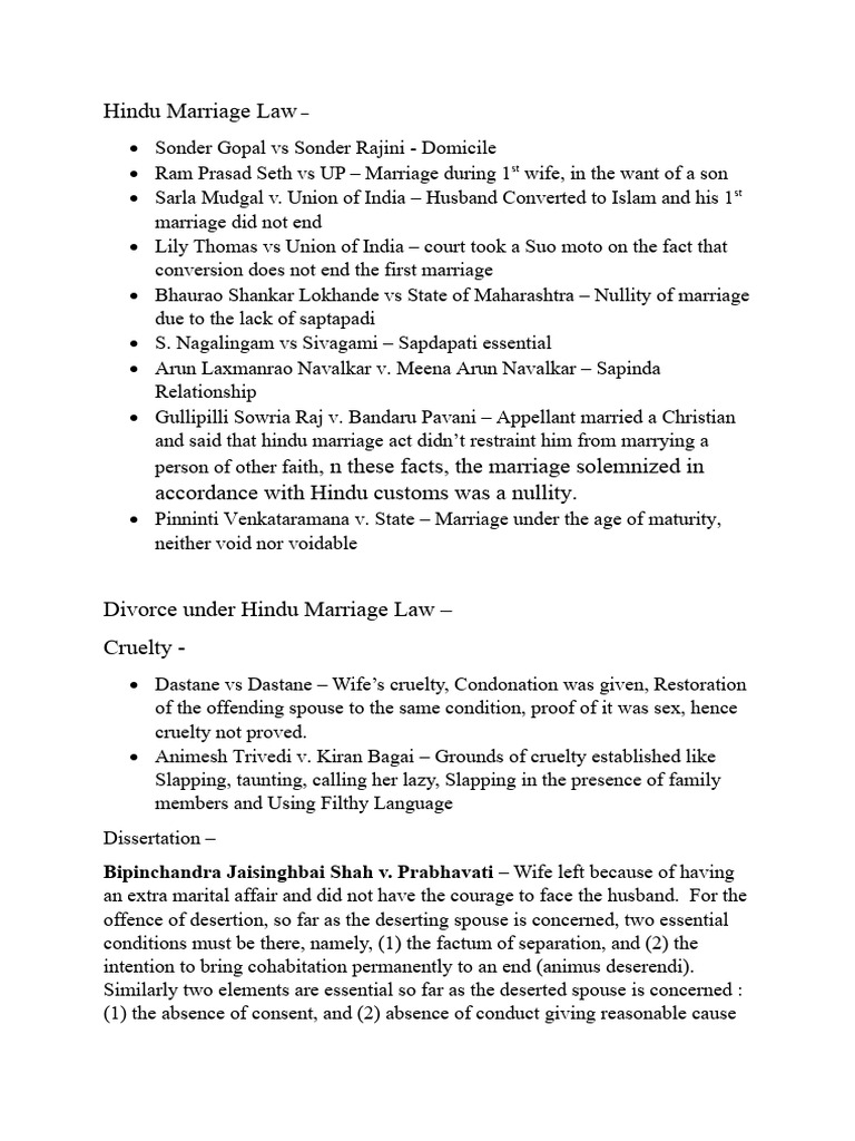 Cases Name | PDF | Marriage | Polygamy