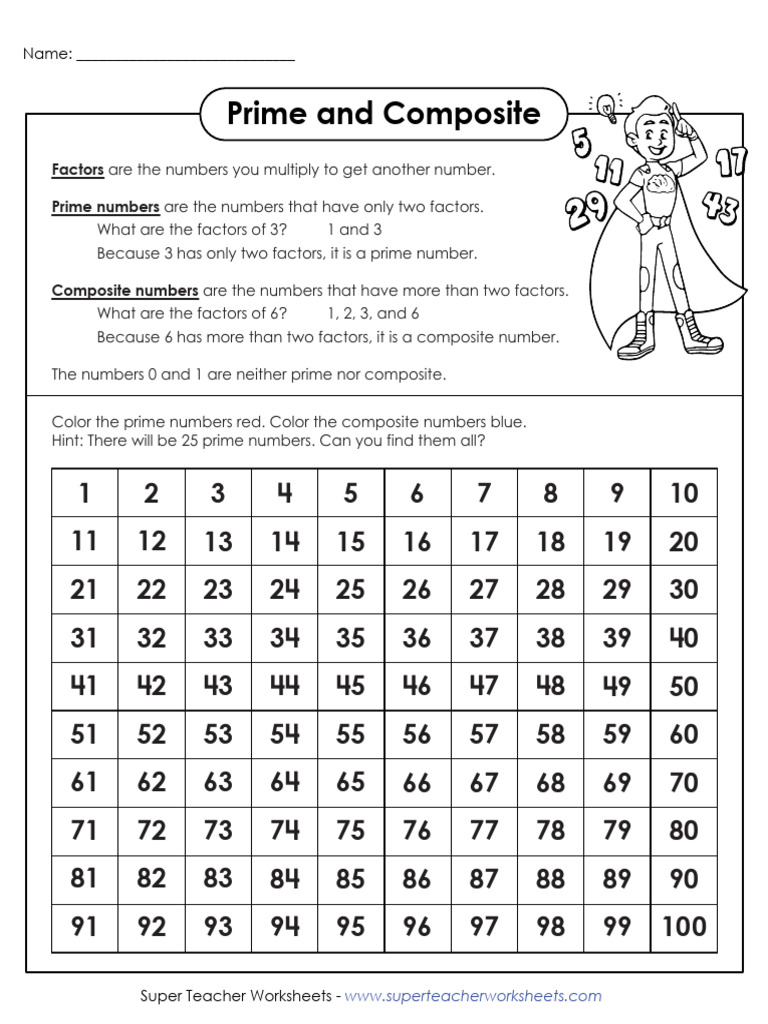 Prime and Composite Numbers Guide | PDF | Functions And Mappings ...