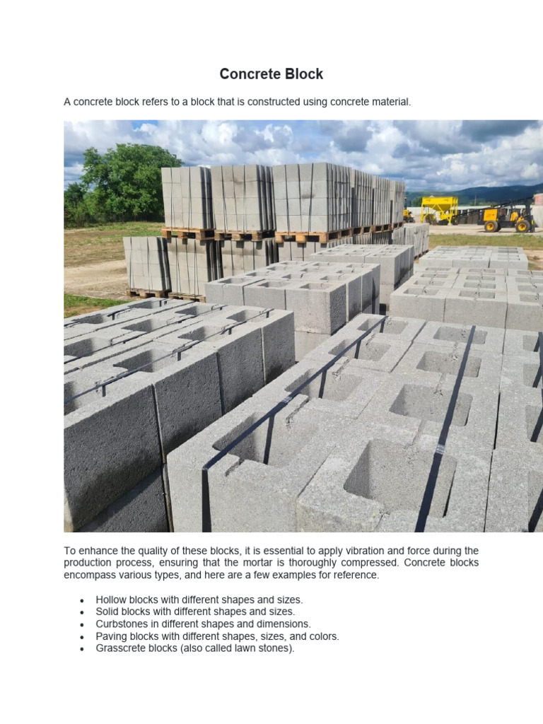 Concrete Block | PDF | Concrete | Construction Aggregate Concrete Block | PDF | Concrete | Construction Aggregate