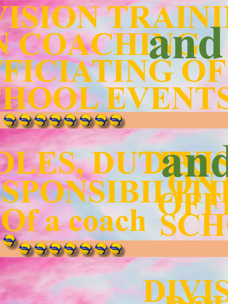 Roles Duties Responsibilities of A Coach | PDF | Cognitive Psychology ...