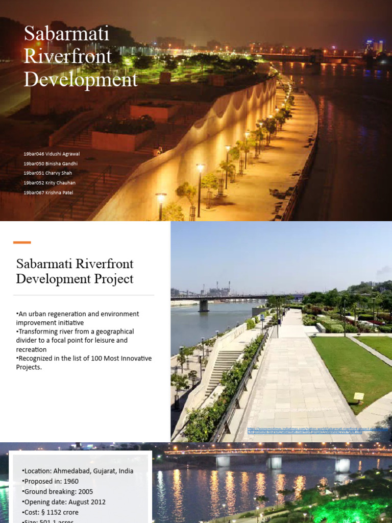 Sabarmati Riverfront Development Overview | PDF | Water | Environmental ...