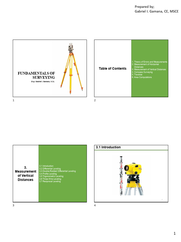 Surveying Fundamentals and Techniques | PDF | Surveying | Applied And ...