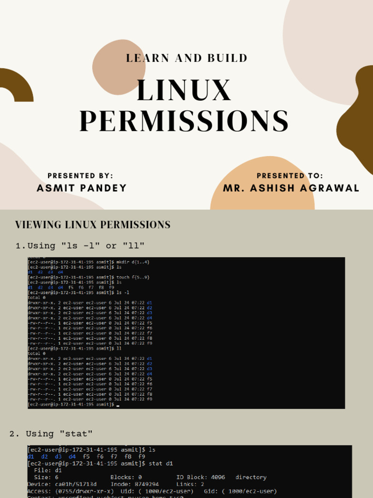 Linux Permissions | Download Free PDF | Unix | Information Retrieval