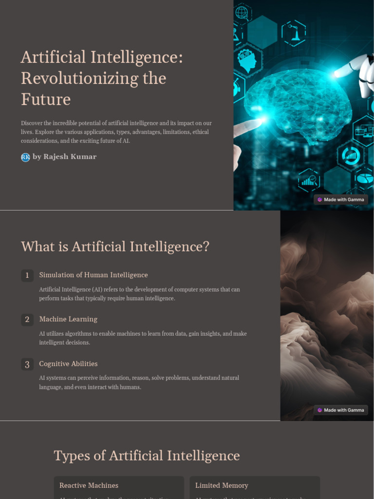 Artificial Intelligence Revolutionizing The Future | PDF | Artificial ...