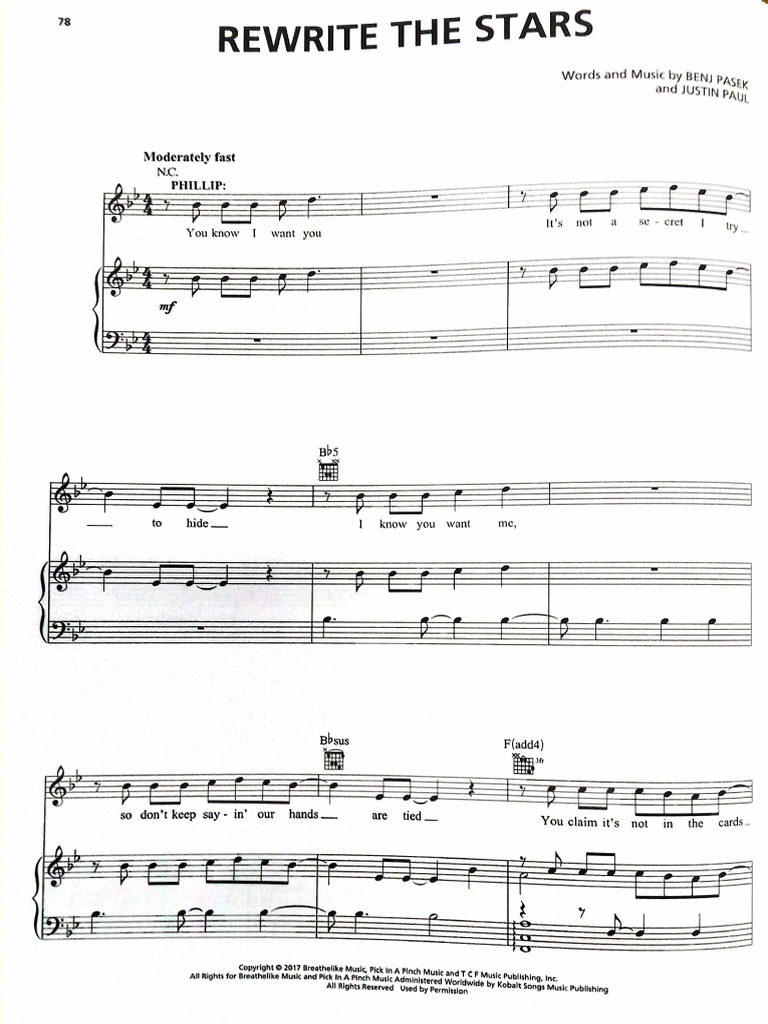 Rewrite The Stars | PDF