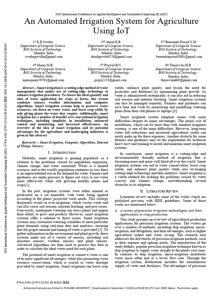 Project Guides and Title-1 | PDF | Agriculture | Microcontroller