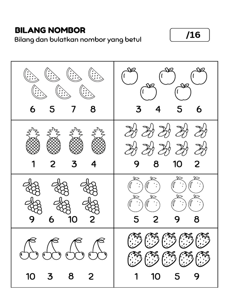 Bilang Nombor | PDF