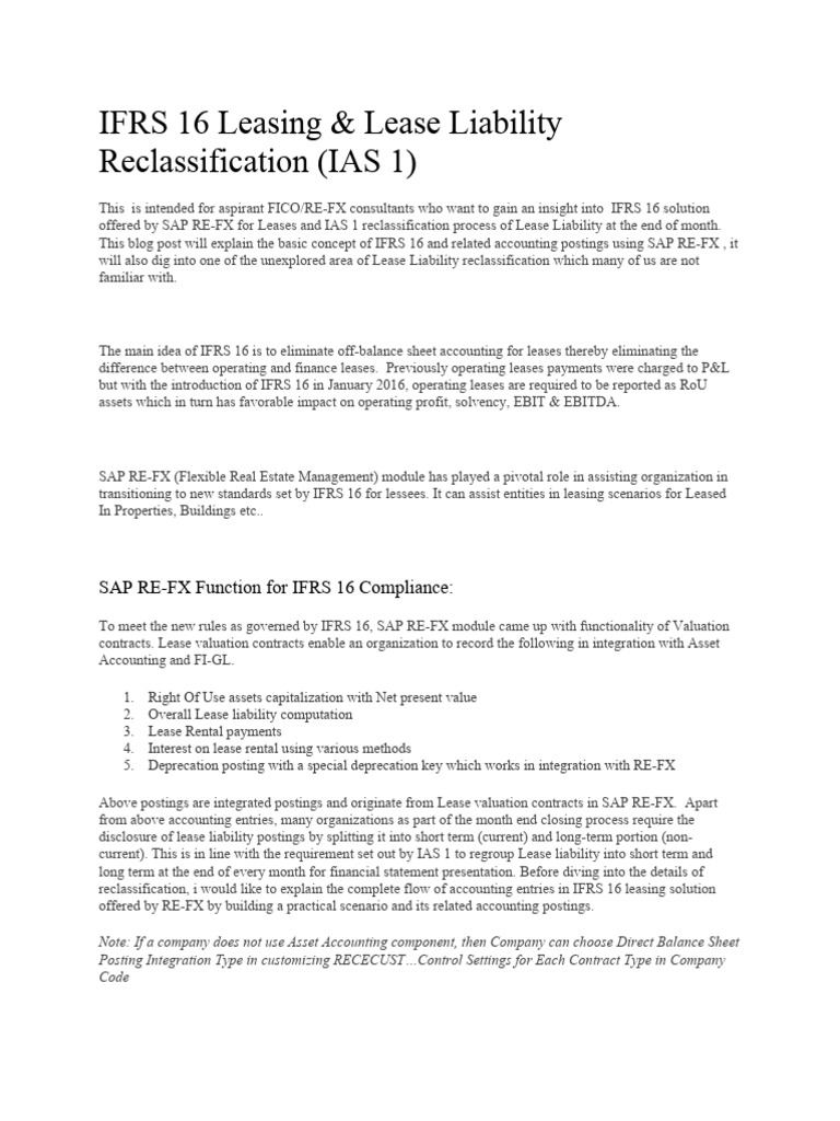 IFRS 16 Leasing | PDF | Valuation (Finance) | Lease