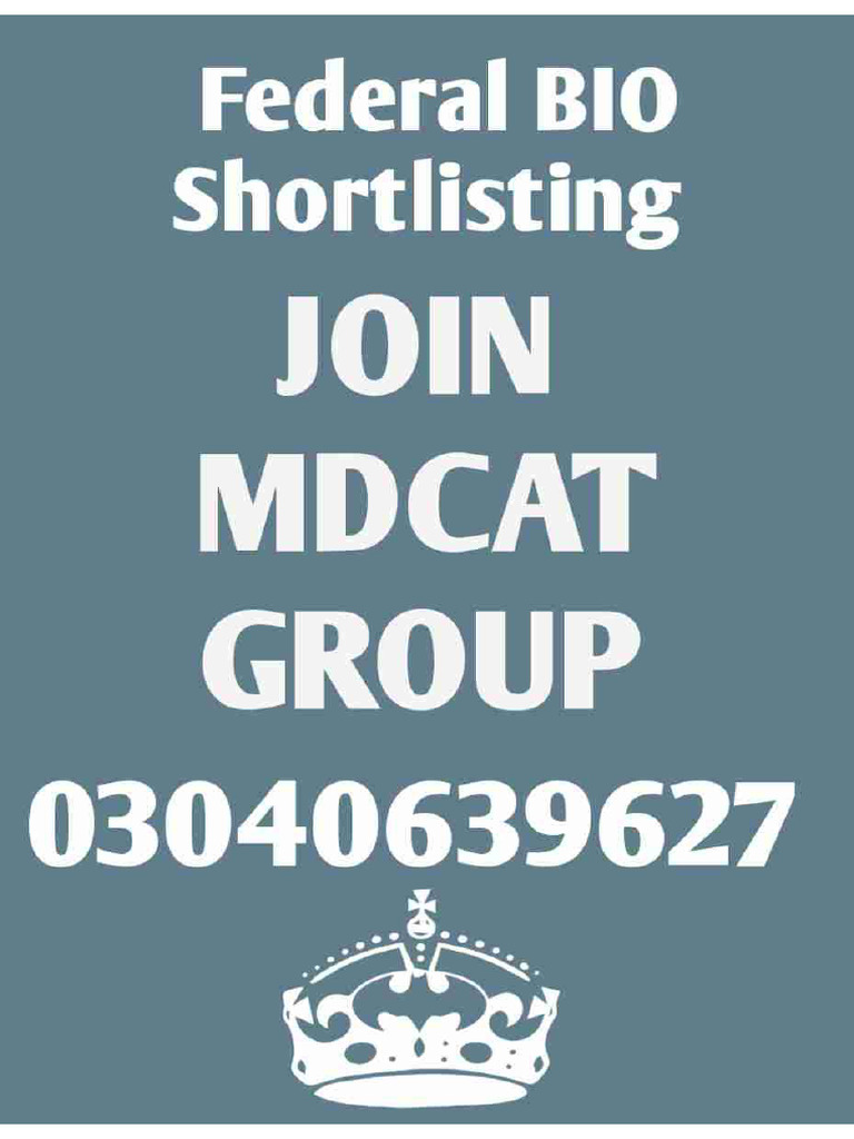 FEDERAL BIO Shortlisting | PDF