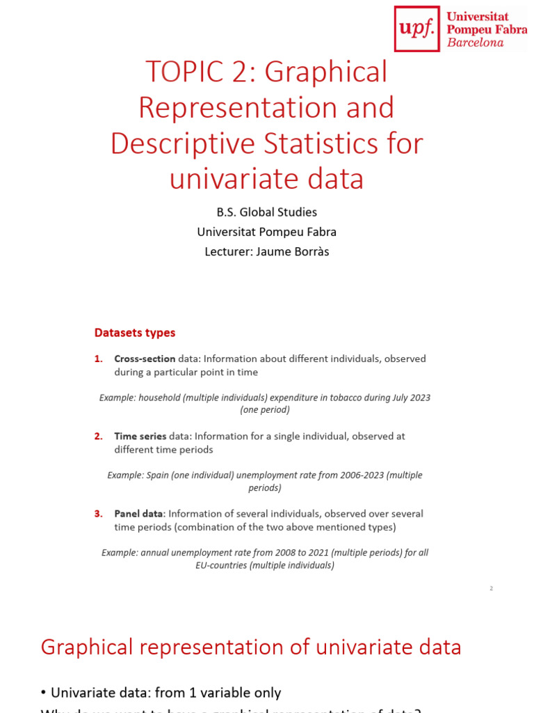 Topic II | PDF | Median | Mean