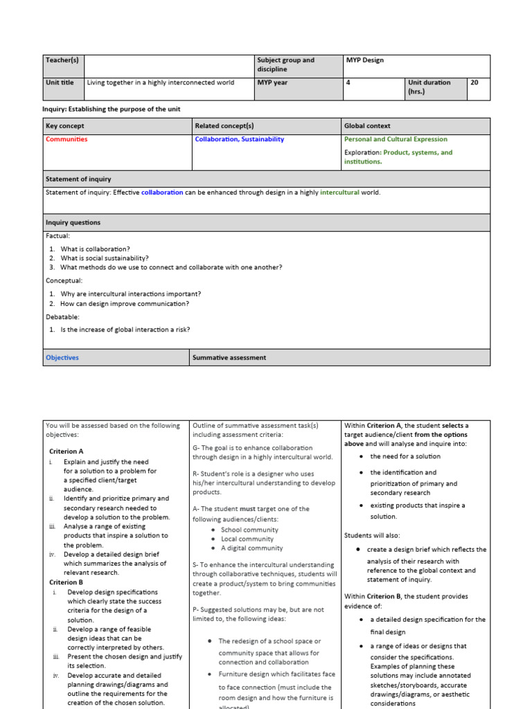 Myp 4 | PDF | Learning | Data