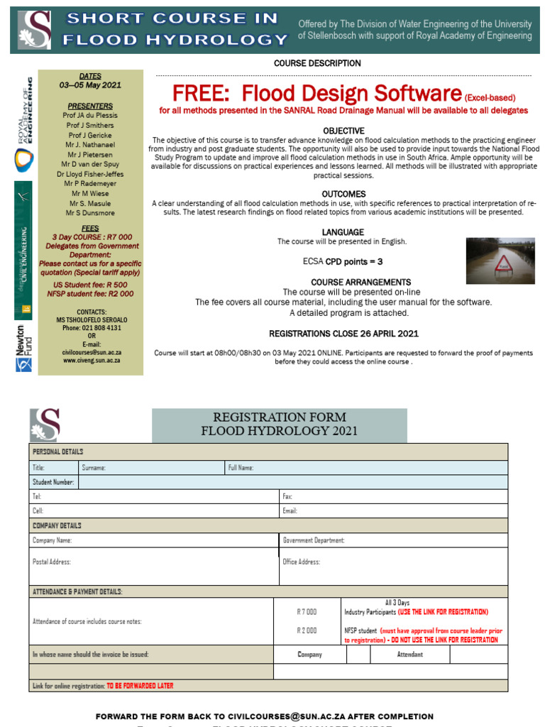 Flood Hydrology Course 2021 Online | PDF | Computing | Human Communication
