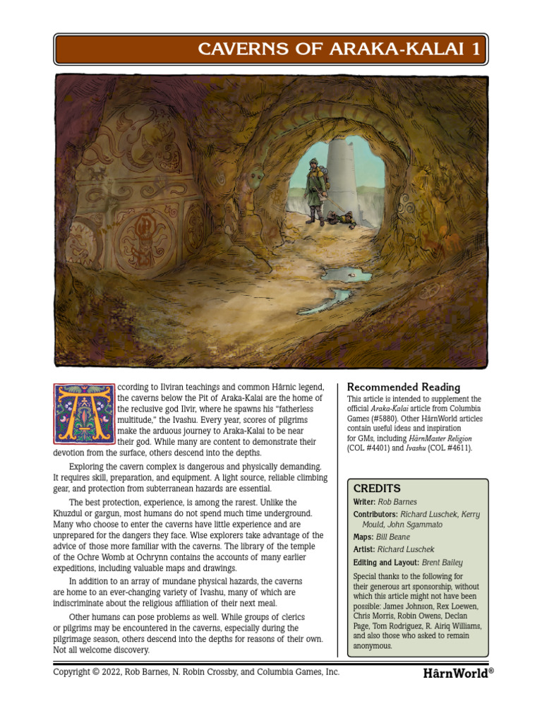 Caverns of Araka-Kalai | PDF | Cave | Hypothermia