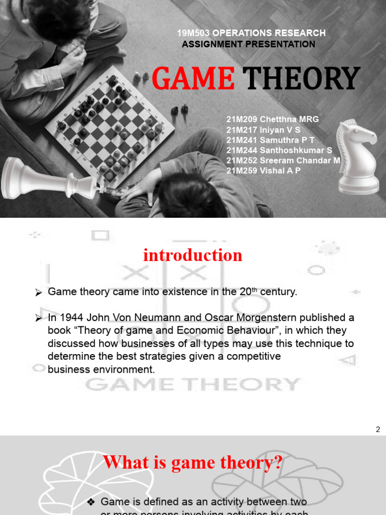 Game Theory by Group 1 | PDF | Game Theory | Quantitative Research