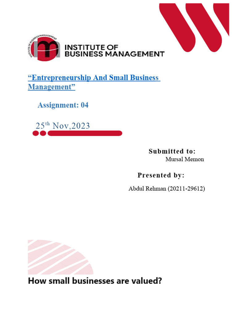 Esbm 4 | PDF | Valuation (Finance) | Book Value