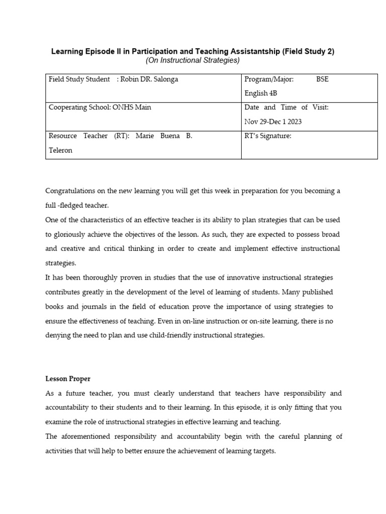 Robin Module II Fs2 | PDF | Educational Assessment | Teachers