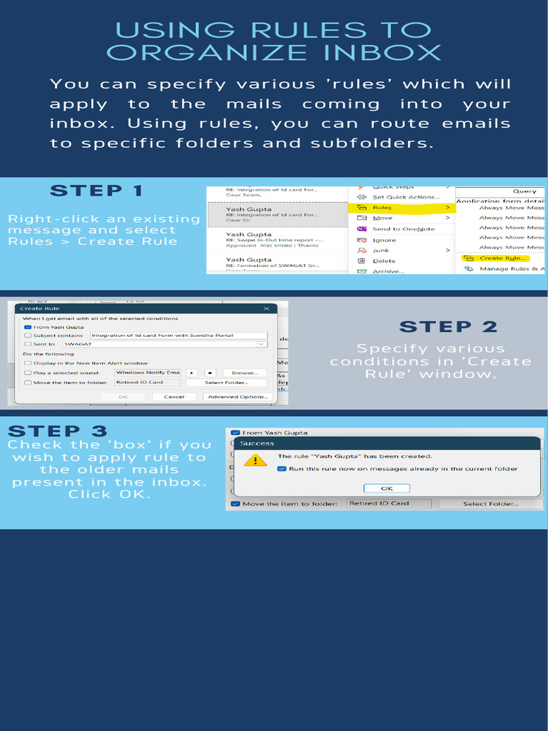 Enhancement of Productivity - Microsoft Office - Outlook-Part 5-Using ...