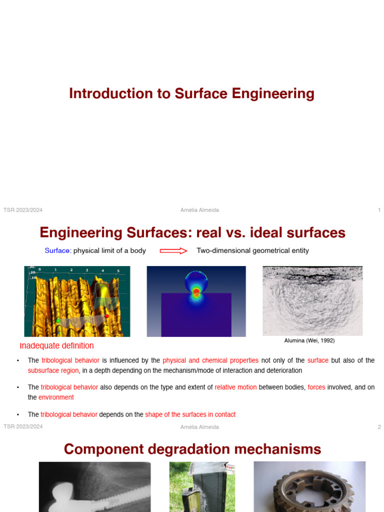 Introduction to Surface Engineering | PDF | Wear | Corrosion