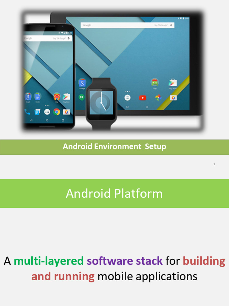 3.setting Up Dev Environment | PDF | Android (Operating System) | Installation (Computer Programs)