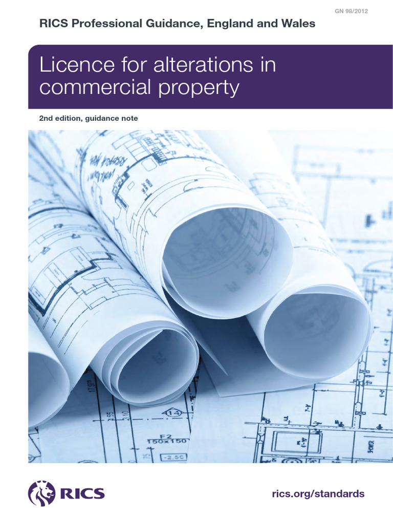 Licence For Alterations in Commercial Property 2nd Edition PGguidance ...
