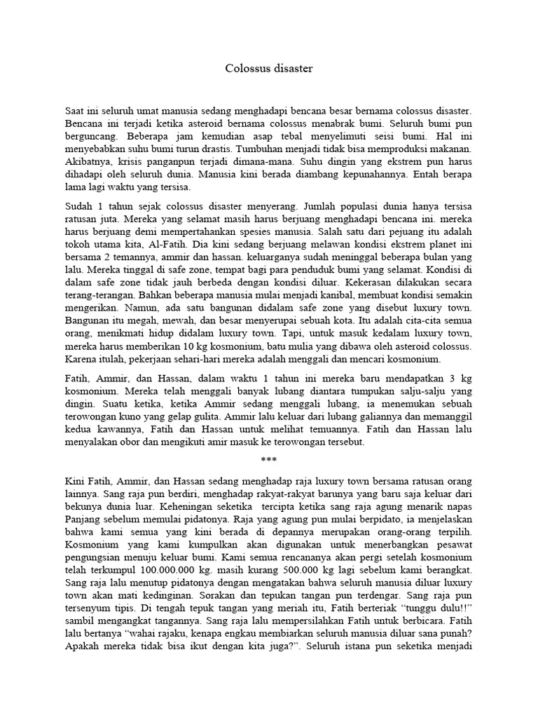 Colossus Disaster | PDF