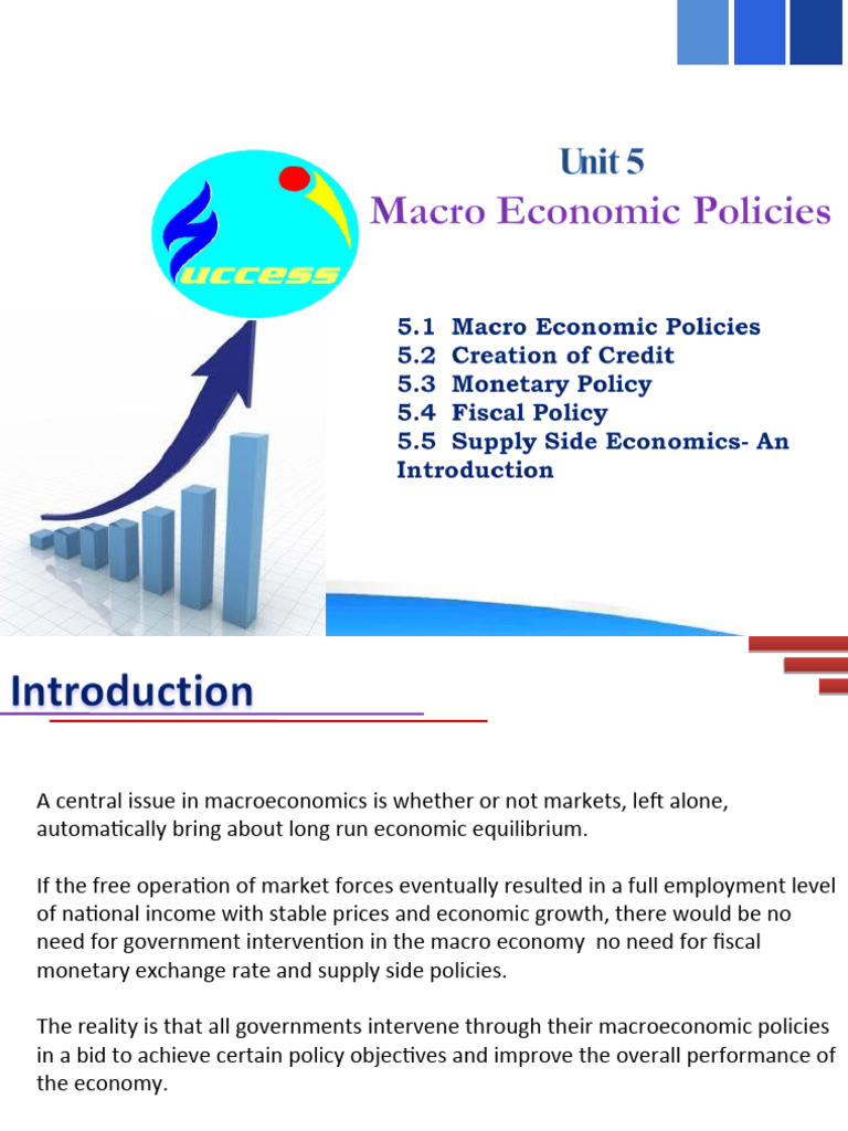 Unit 5th | PDF | Monetary Policy | Fiscal Policy