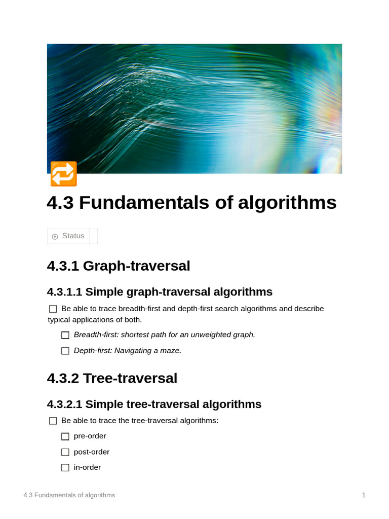 4.3 Fundamentals of Algorithms | PDF | Combinatorics | Graph Theory