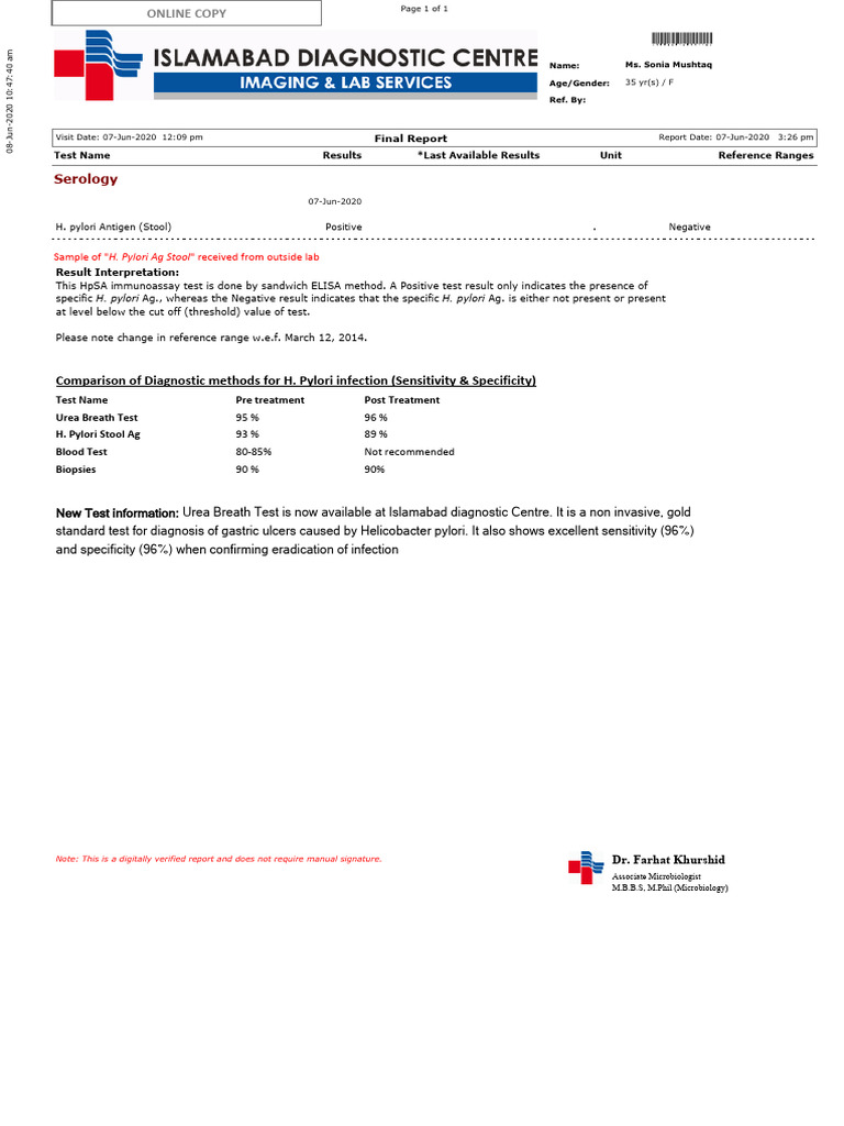 RPT Viewer | Download Free PDF | Medical Diagnosis | Microbiology
