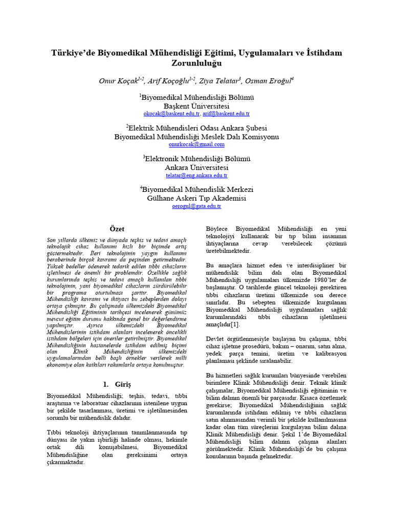 Biyomedikal Makale | PDF