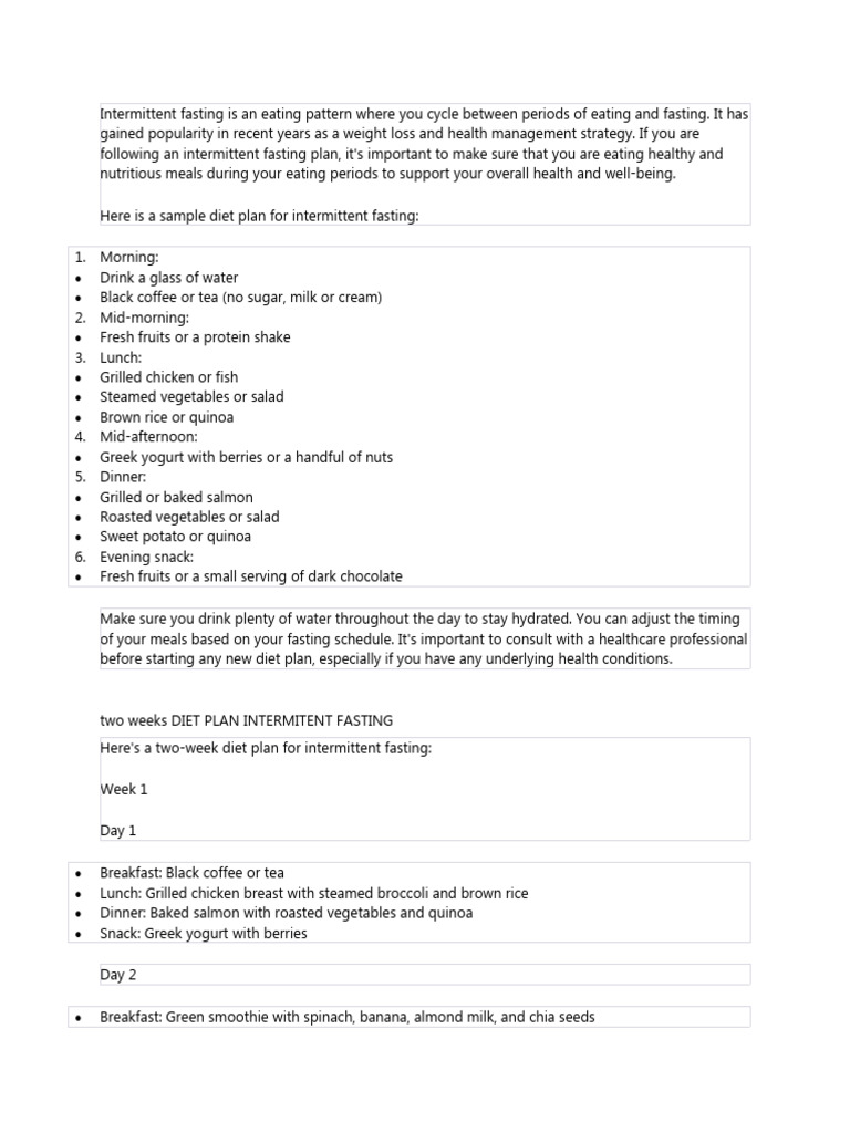 Intermittent Fasting Is An Eating Pattern Where You Cycle Between ...