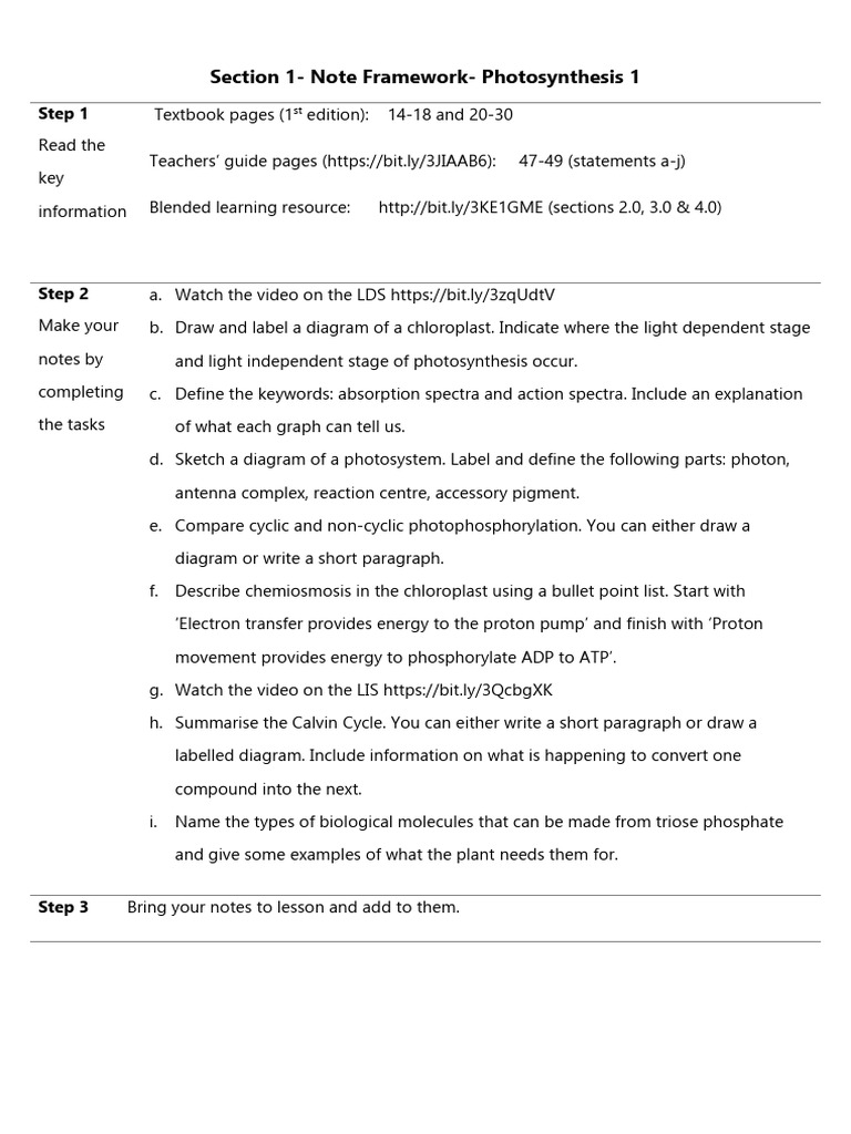 Photosynthesis 1 - LDS & LIS | PDF | Photosynthesis | Cellular Processes