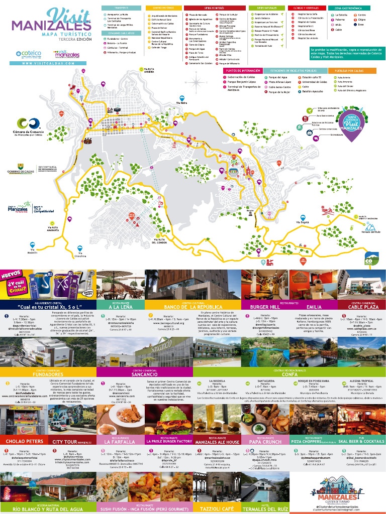 Mapa Turismo Manizales | PDF