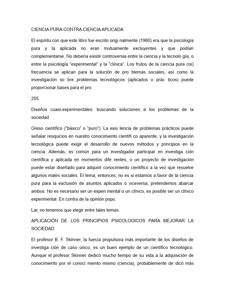 Ciencia Pura Contra Ciencia Aplicada | PDF | Experimentar | Science