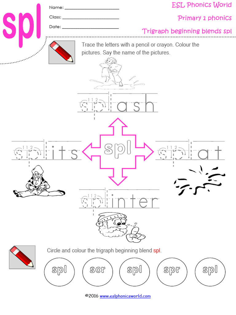 Trigraph SPL Worksheet 7 | PDF