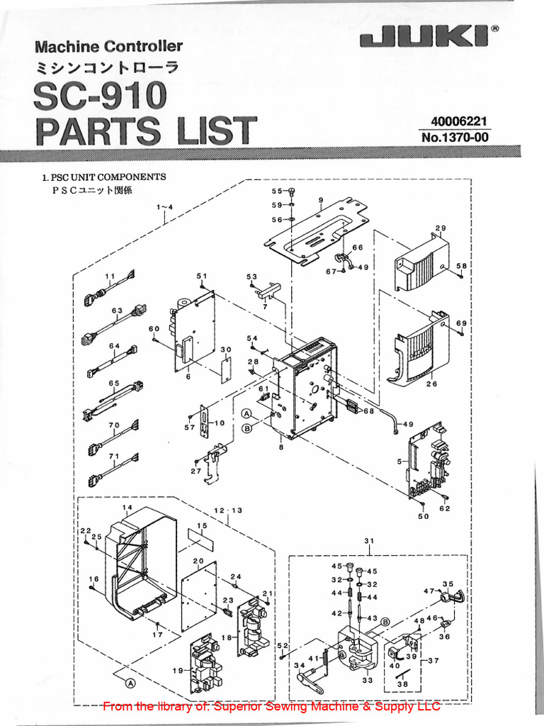Juki SC-910 Machine Controller | PDF | Metalworking | Electricity