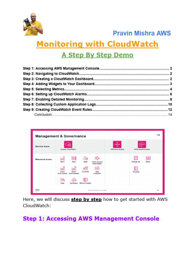 AWS cloud watch | PDF | Computing | Information Technology