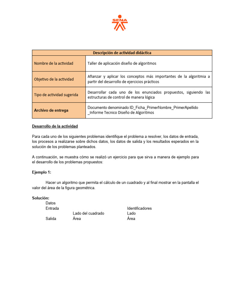 Diseno De Algoritmos 220501096 Aa2 Ev01 Descargar Gratis Pdf Algoritmos Ciencias De La