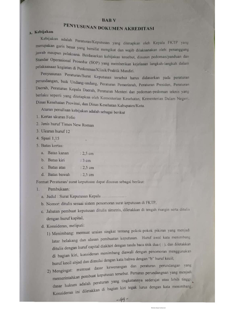 Tata Naskah Bab 1 KMP | PDF