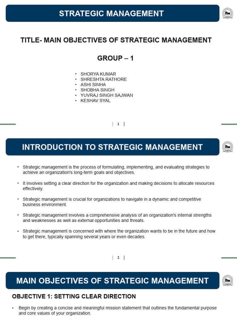Strategic Management Pdf Strategic Management Sustainability