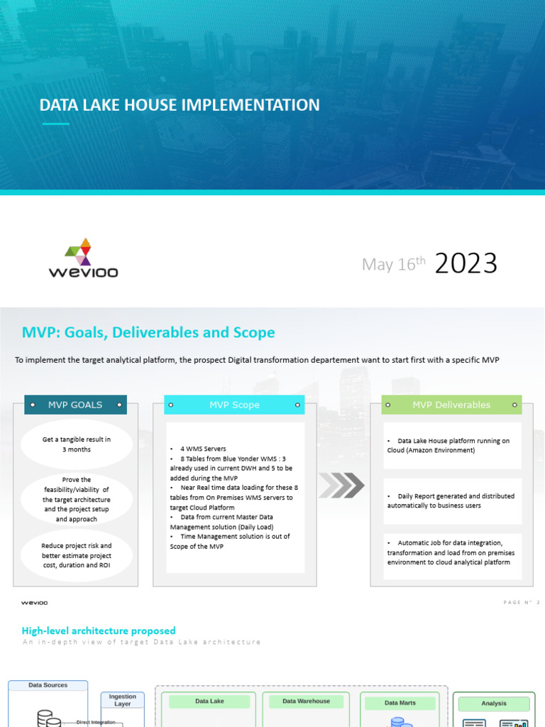 Datalakehouse Implementation Proposal - v1.1 | PDF | Data Warehouse | Cloud Computing